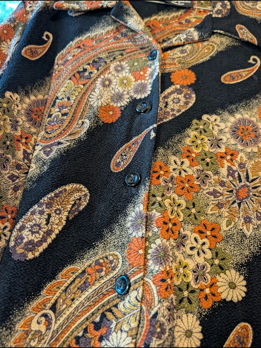 Positive Attitude | Tops | Flower Power Earth Tone Daisy Paisley ...